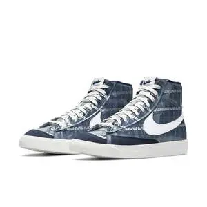 Nike Blazer Mid '77 High Top Sneakers - Blue/white