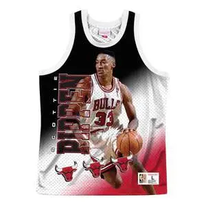 Mitchell & Ness X Nba Chicago Bulls Behind The Back Jersey 'scottie Pippen 33 - Red/white/black