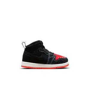 JORDAN Air 1 Mid Se 'siempre Familia' Sneakers - Black/red