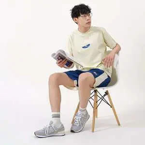 NEW BALANCE 574 Low Top Sneakers - Gray/cream