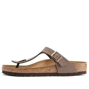 BIRKENSTOCK Gizeh Birkibuc Thong Sandals - Brown