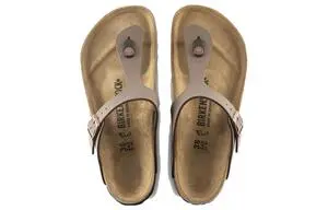 BIRKENSTOCK Gizeh Birkibuc Thong Sandals - Brown