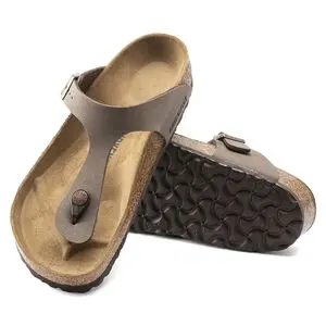 BIRKENSTOCK Gizeh Birkibuc Thong Sandals - Brown
