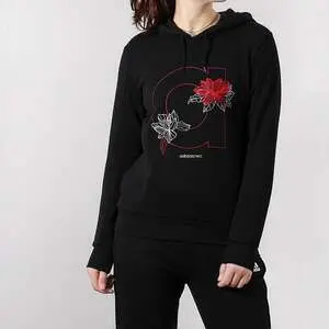 Adidas Neo Sweat Hoodie With Graphic Floral Detail