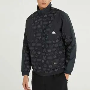 Adidas Logo Printed Zip-up Track Jacket