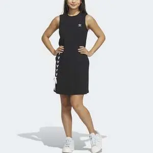 Adidas Originals Sleeveless Logo Dress - Black/multi-color
