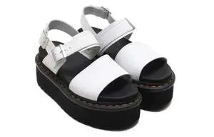 Dr. Martens Voss Leather Platform Sandals - White