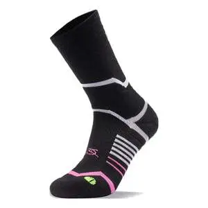 LI-NING Way Of Wade Mid Cut Basketball Socks - Black/white/pink