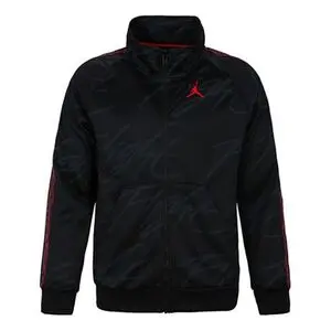 JORDAN Air Jumpman Stand Collar Knit Jacket - Black