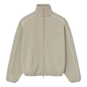 Fear Of God Fear Of God Essentials Modern Fleece Track Jacket Timber/cloud White