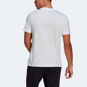 Adidas Alphabet Logo Printing Round Neck Pullover Short Sleeve White T-shirt