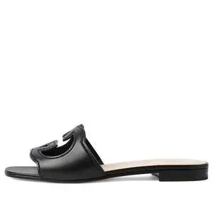 Gucci Interlocking G Shearling Sandals