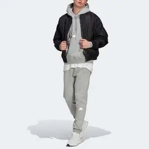 Adidas Hooded Long Sleeve Pullover With Logo Detail