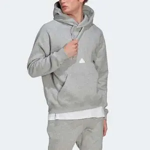 Adidas Hooded Long Sleeve Pullover With Logo Detail