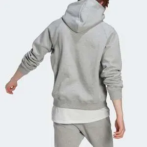 Adidas Hooded Long Sleeve Pullover With Logo Detail