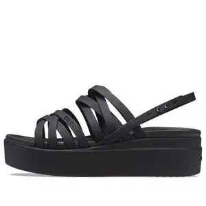 CROCS Brooklyn Strappy Platform Sandals - Black