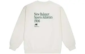 NEW BALANCE Casual Sport Crew Neck Pullover Asia Sizing 'white