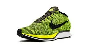 Nike Flyknit Racer 'volt' Sneakers - Volt/black-sequoia