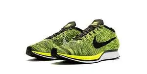 Nike Flyknit Racer 'volt' Sneakers - Volt/black-sequoia