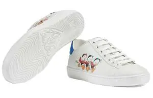 Gucci X Disney Ace Leather Sneakers - White/blue