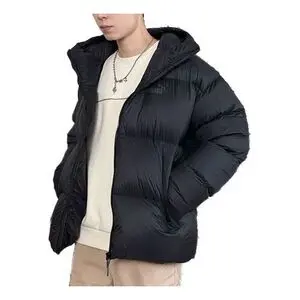 PUMA Down Puffer Jacket With Hood - Black
