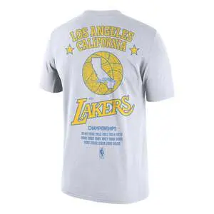 Nike Courtside City Edition Los Angeles Lakers Tee 'grey