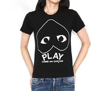 Play Comme Des Garcon Inverted Heart Logo T-shirt