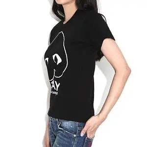 Play Comme Des Garcon Inverted Heart Logo T-shirt