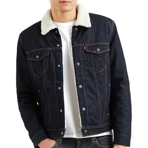 LEVI'S Sherpa Trucker Jacket - Navy