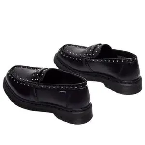Dr. Martens X Supreme Studded Loafers - Black