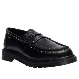 Dr. Martens X Supreme Studded Loafers - Black
