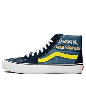 VANS Supreme X Sk8-hi "fuck The World" High-top Sneakers - Blue