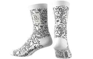 Adidas Neo X Crossover Graffiti Pattern Casual Socks