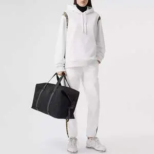 Burberry Checked Panel Hoodie