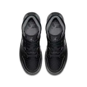 JORDAN Air 1 Retro Mid Dark Grey Outsole Sneakers - Black
