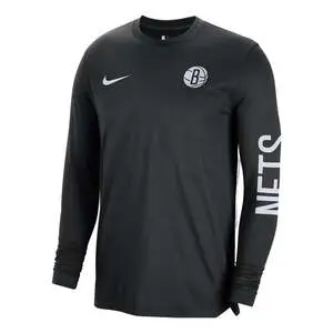 Nike Brooklyn Nets Dri-fit Long Sleeve T-shirt - Black