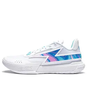 LI-NING Wade Flash "raz Fuego" Low Top Athletic Sneakers - White/blue