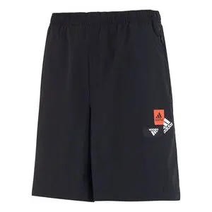 Adidas Mh Bp3 Wvsht Athleisure Casual Sports Solid Color Logo Shorts Black - Multi-color
