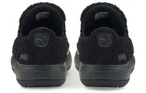 PUMA Suede Mayu Slip-on Teddy Sneakers - Black