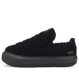 PUMA Suede Mayu Slip-on Teddy Sneakers - Black