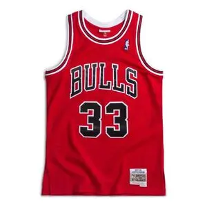 Mitchell & Ness Nba Scottie Pippen 33 Chicago Bulls Retro Jersey - Red