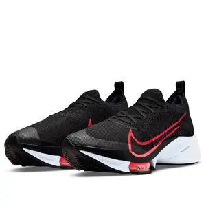 Nike Zoom Tempo Next% Flyknit Athletic Sneakers - Black/red