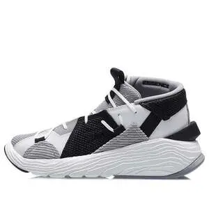 LI-NING Kung Fu Winterized High Top Sneakers - Grey/white/black