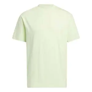 Adidas Neo Solid Color Round Neck Sports Short Sleeve Light Green T-shirt - Multi-color