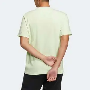 Adidas Neo Solid Color Round Neck Sports Short Sleeve Light Green T-shirt - Multi-color