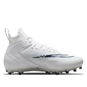 Nike Alpha Huarache Elite Lacrosse Cleats - White/silver