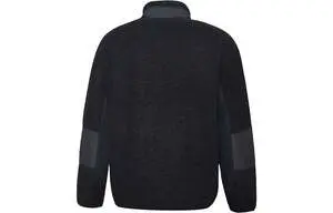 CONVERSE Splicing Fleece Stand Collar Zip-up Jacket