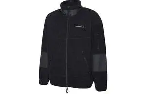 CONVERSE Splicing Fleece Stand Collar Zip-up Jacket