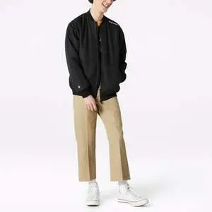 CONVERSE Aviator Baseball Uniform Woven Windproof Zipper Jacket