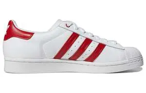 Adidas Superstar "velcro Patches - Red